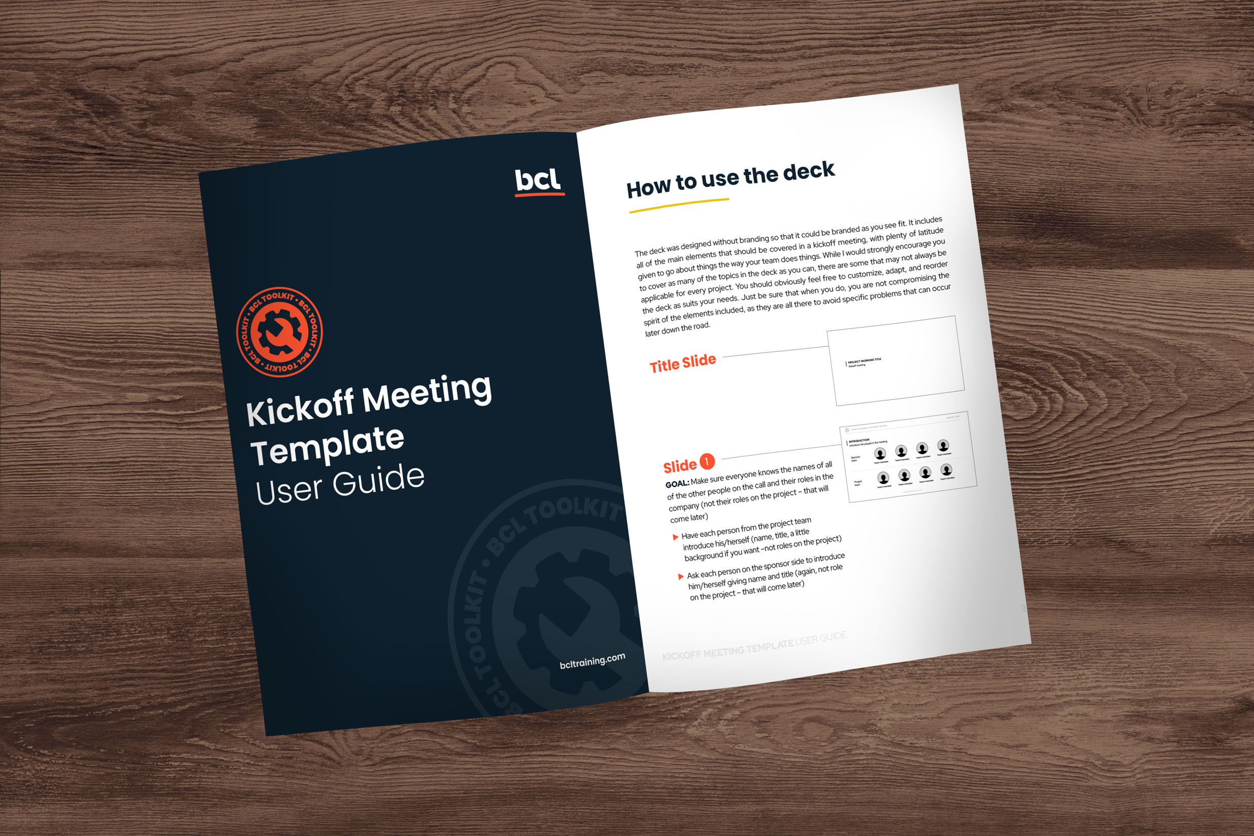 Project startup toolkit - BCL