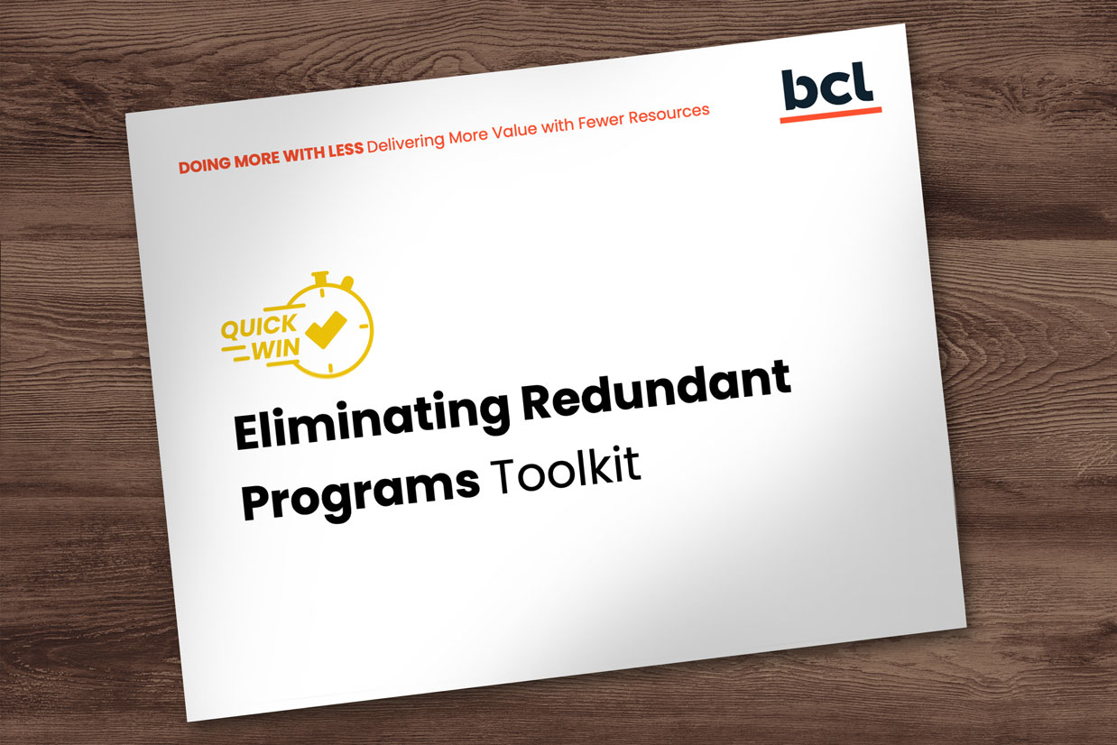 Doing more with less: eliminating redundant programs - BCL